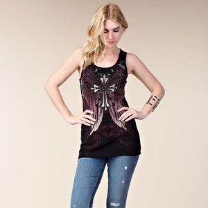Vocal | Tops | Nwt Womens Vocal Tank Wcrosswingsbling | Poshmark